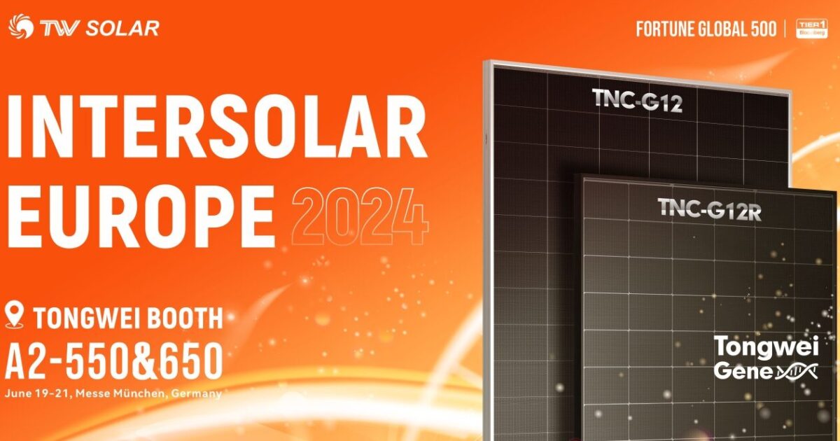 Intersolar Europe 2024: Tongwei zaprezentuje moduły fotowoltaiczne TNC-G12/G12R i THC-G12 ...