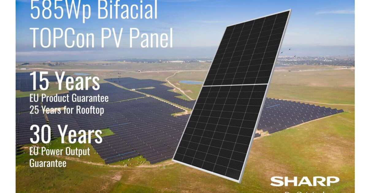 Najnowszy, dwustronny moduł PV N-TOPCon typu szkło-szkło od Sharp ...