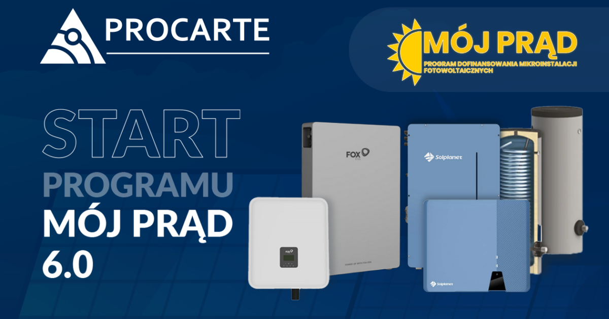 Program Mój Prąd 6.0 - gotowe rozwiązania w ofercie Procarte - Gramwzielone.pl